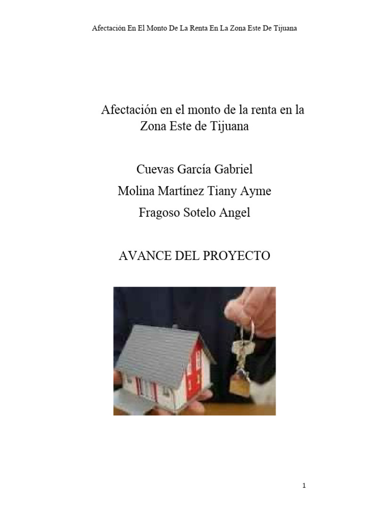 Afectación en El Monto de La Renta en La Zona Este de Tijuana Terminado ...