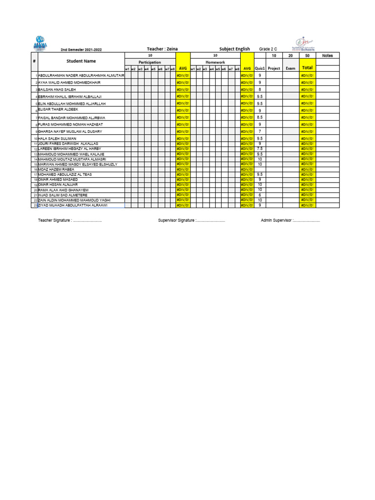 Zeina English and Social | PDF