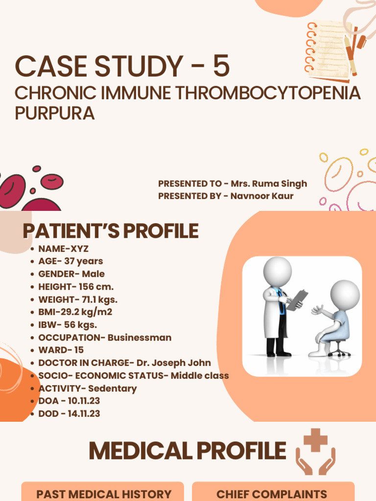 Case Study - 5 | PDF | White Blood Cell | Platelet