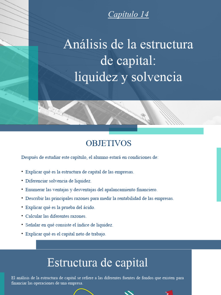 Capitulo 14 2024 - Analisis de La Estructura de Capital Liquidez y Solvencia | PDF | Liquidez de ...