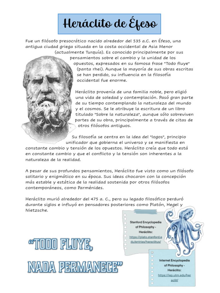 Heráclito De éfeso Descargar Gratis Pdf Filosofía Griega Antigua