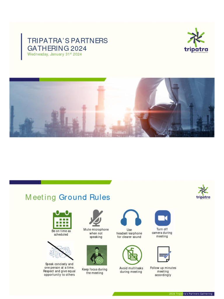 2024 Tripatra Partners Gathering Agenda | PDF | Sustainability ...