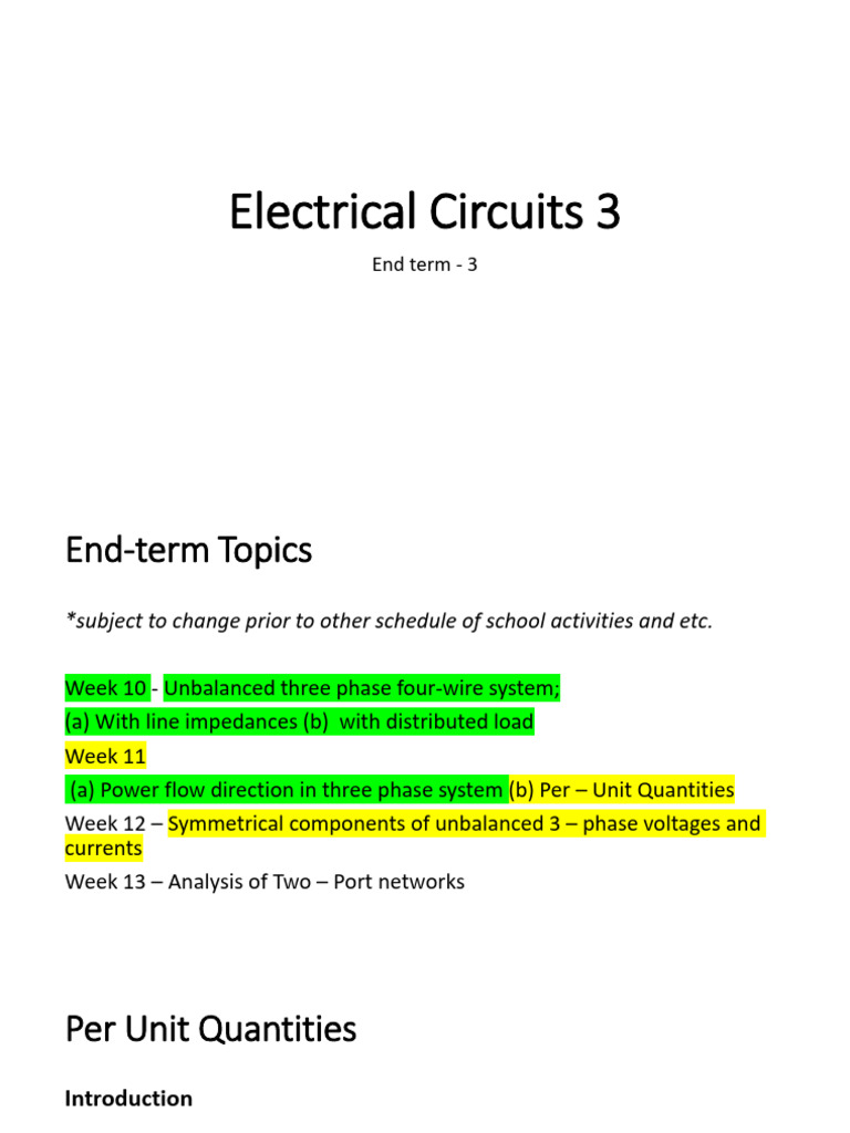 Electrical Circuits 3 Endterm 3 | PDF | Electronic Engineering ...