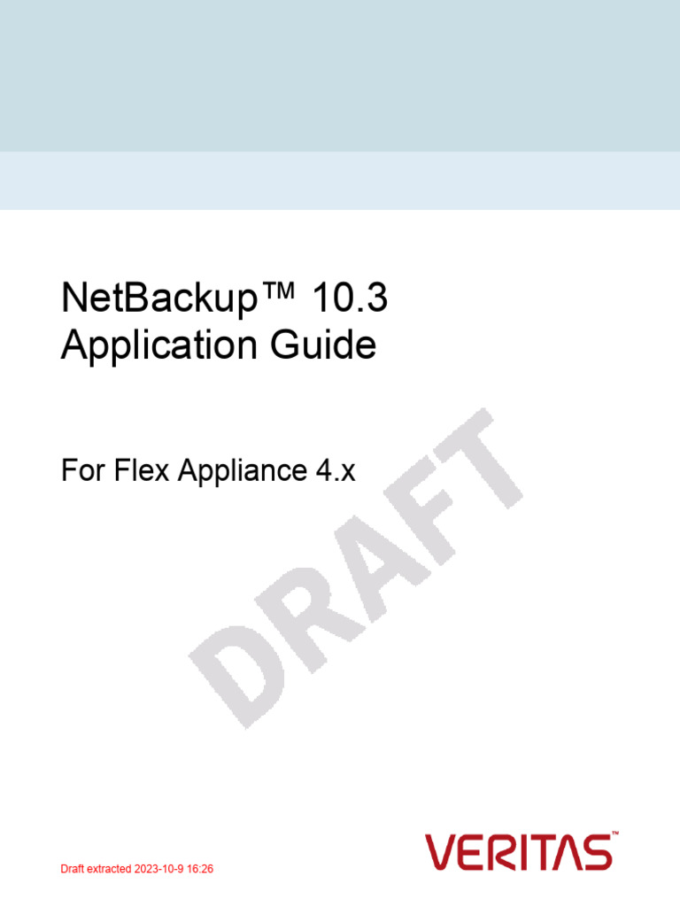 Netbackup 10 3 Application Guide For Flex Appliance 4 X Pdf Public Key Certificate Domain