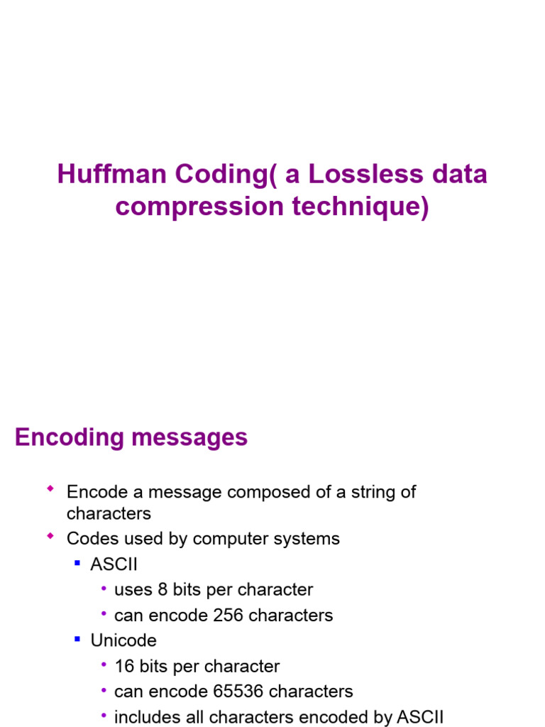 11 Huffman Coding | PDF | Code | Character Encoding
