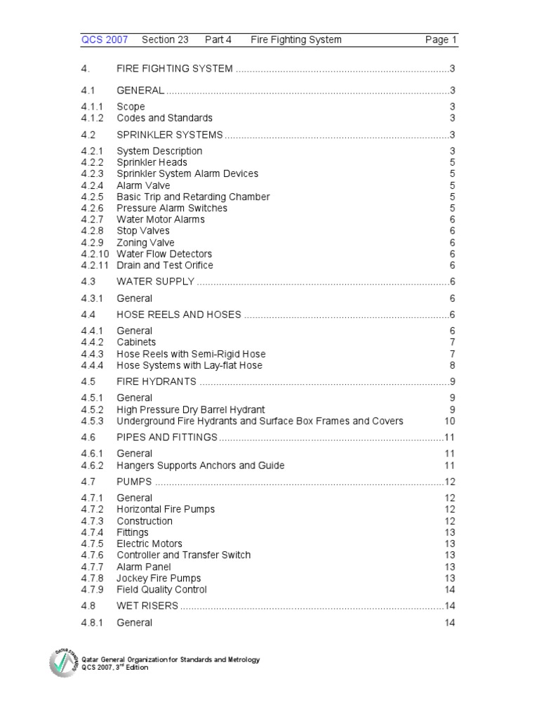 23 04 Fire Fighting Systems Pdf Fire Sprinkler System Pump