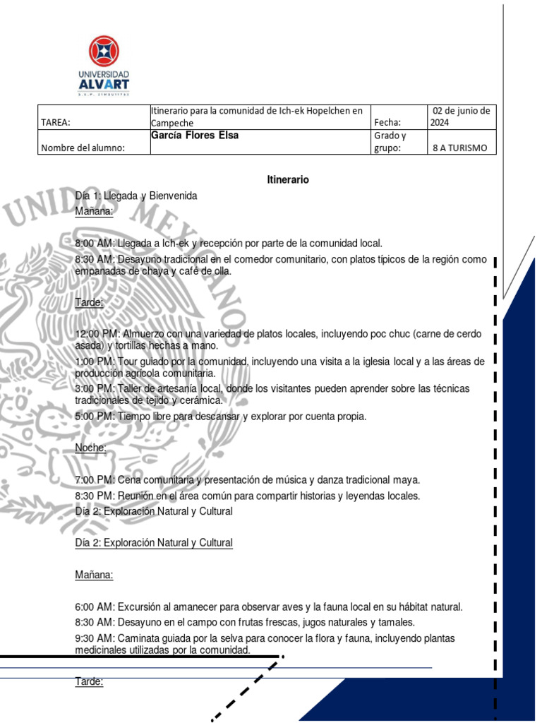 TAREA1 | PDF | Almuerzo | Cocina