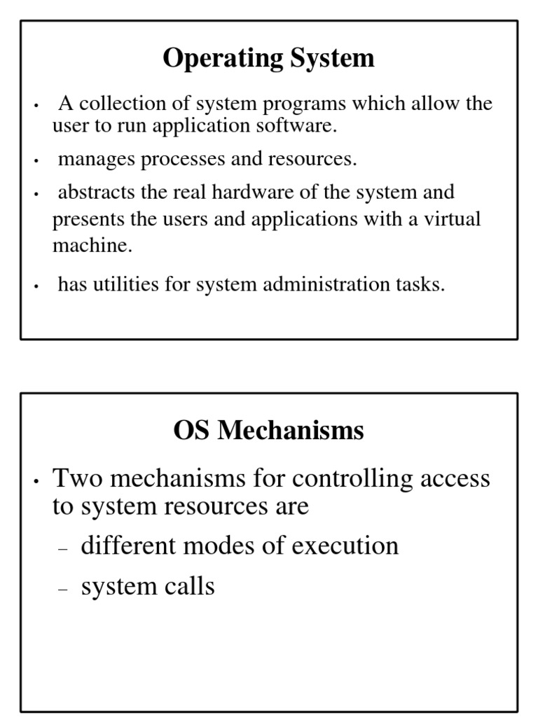 1 - Systemcalls | PDF | Kernel (Operating System) | Operating System