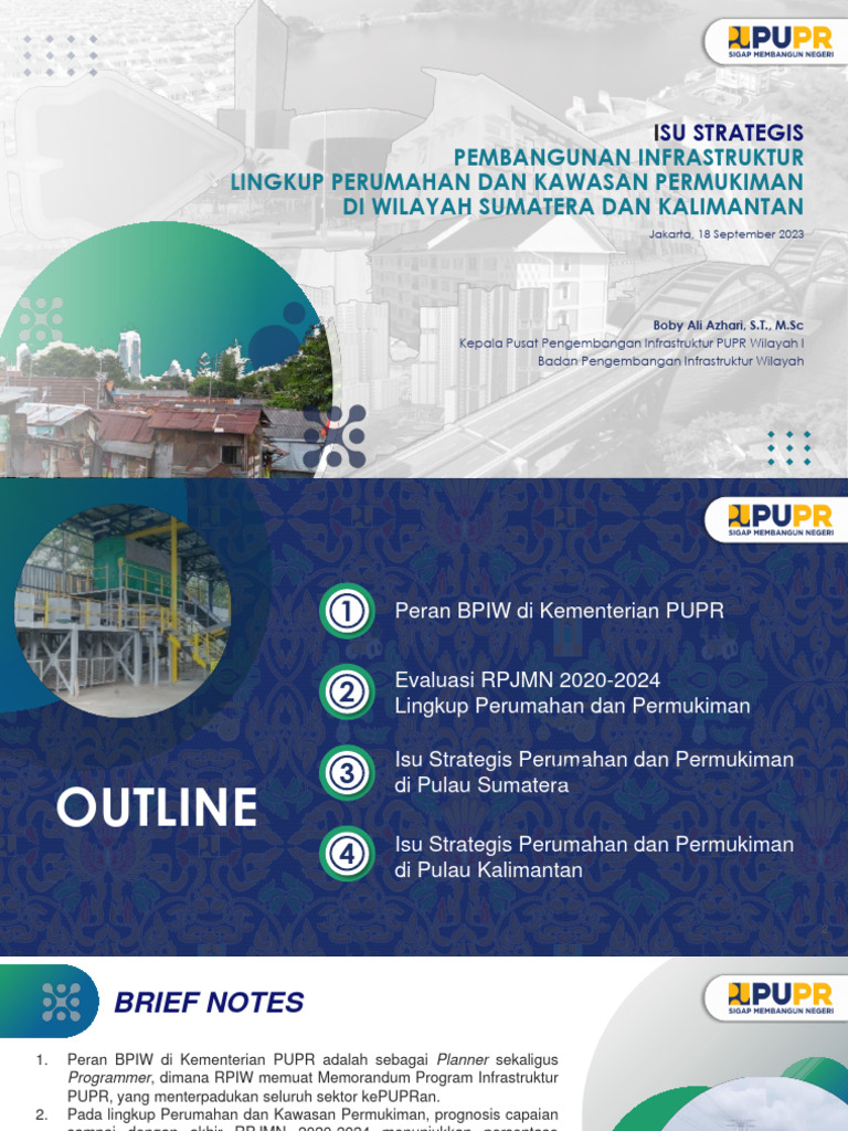 Puswil I BPIW PUPR - Isu Strategis Pembangunan Infrastruktur PKP ... Puswil I BPIW PUPR - Isu Strategis Pembangunan Infrastruktur PKP ...