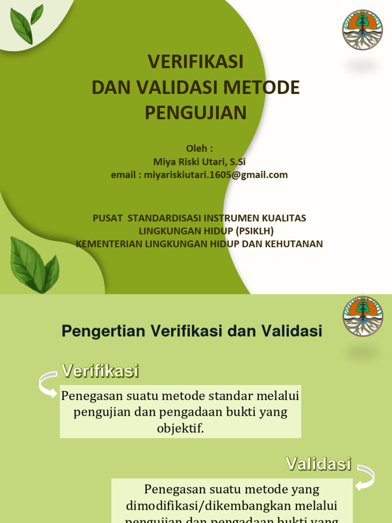 Validasi dan Verifikasi Metode | PDF
