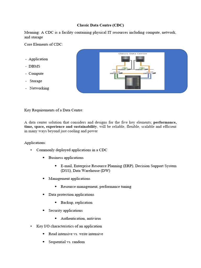 Classic Data Centre | Download Free PDF | Replication (Computing) | Computer Data Storage