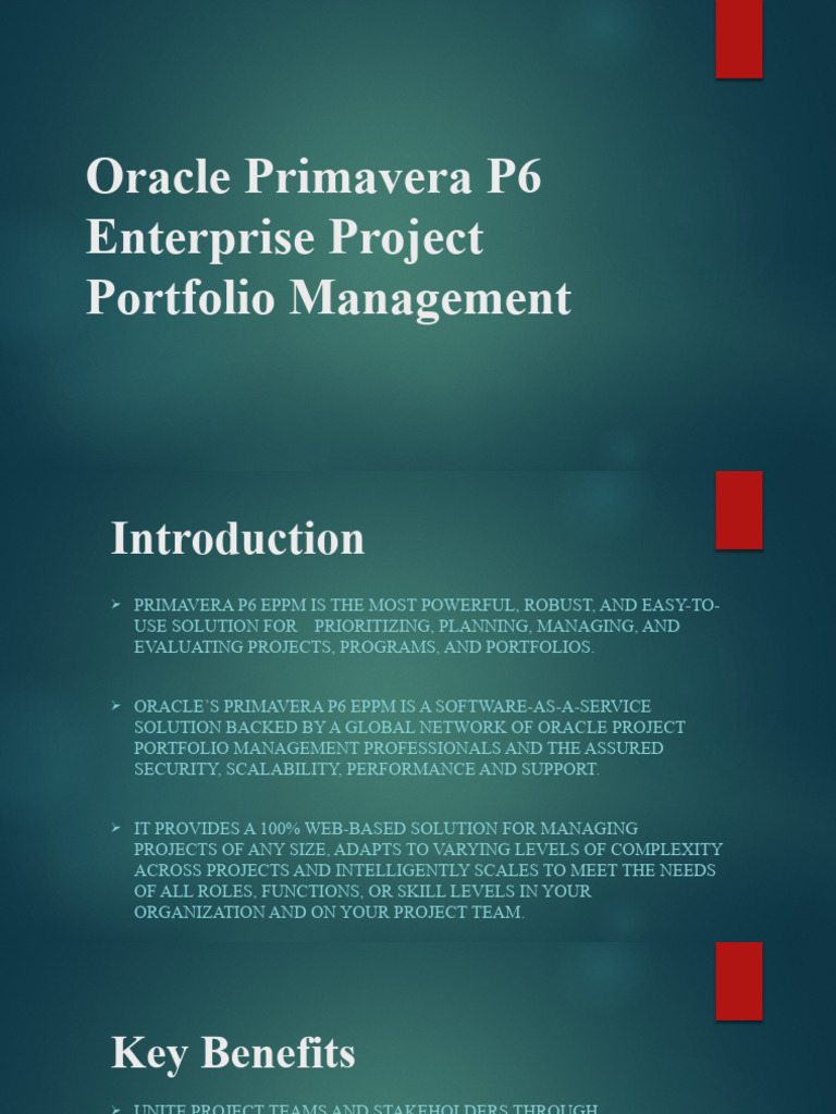 Presentation EPPM P6 | PDF | Project Management | Information Technology Management