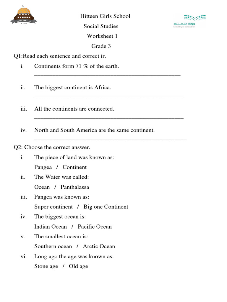 g3 social studies | PDF | Earth | Oceans