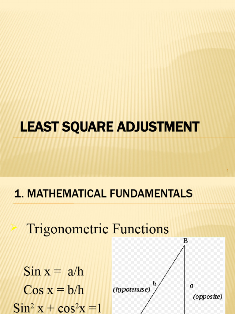 3 Chapter 2 Least Square Adjustment Download Free Pdf Least