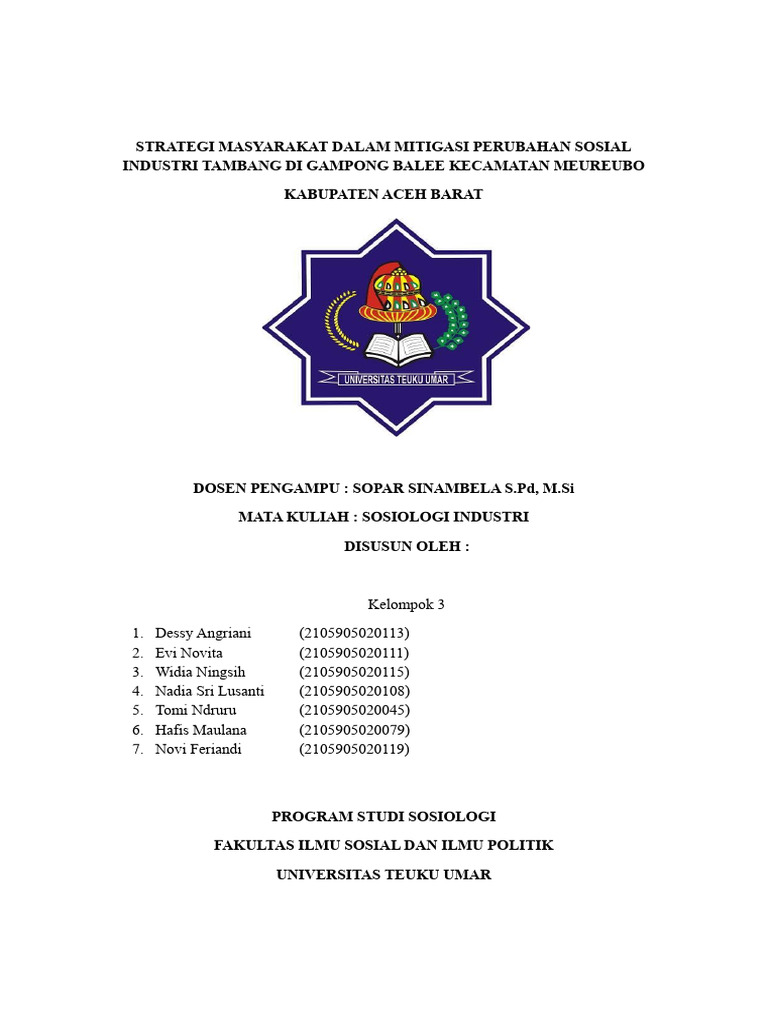 Mini Riset Kelompok 3 Sos Industri | PDF