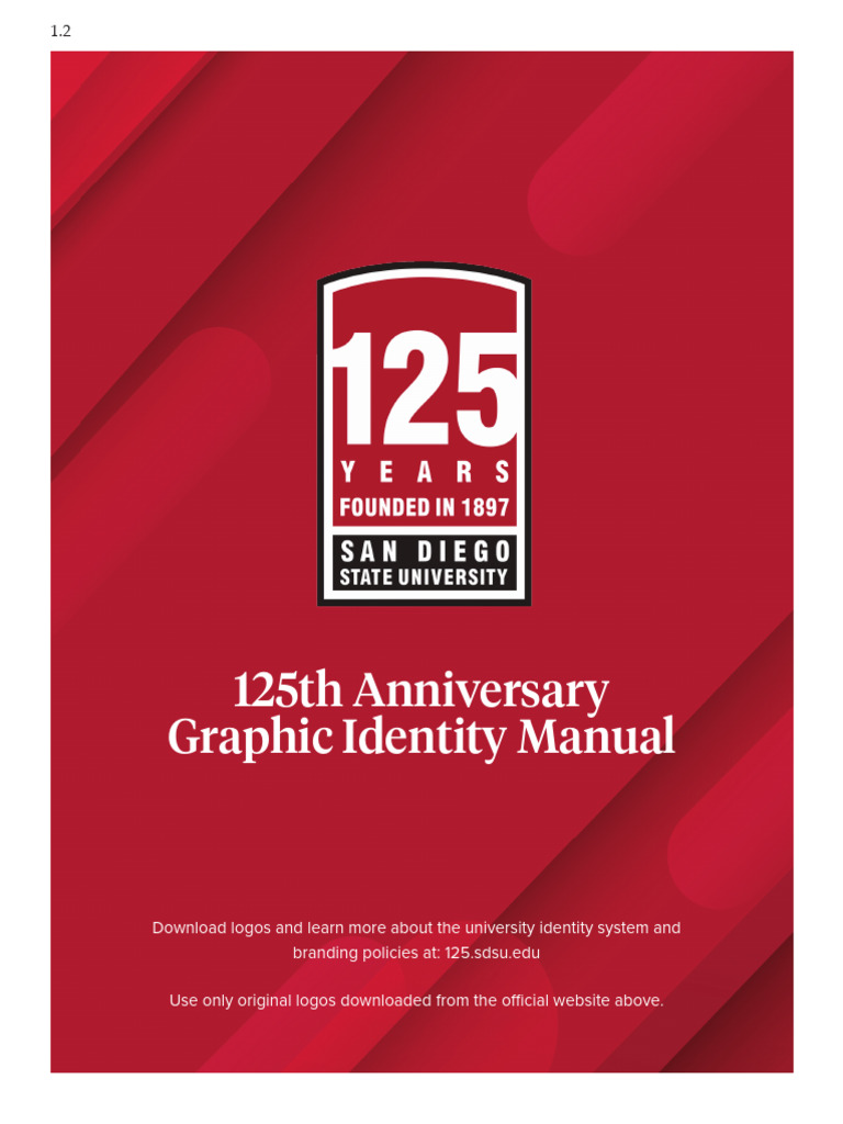 125 Anniversary Guidelines v1.2 | PDF | Logos | Typefaces
