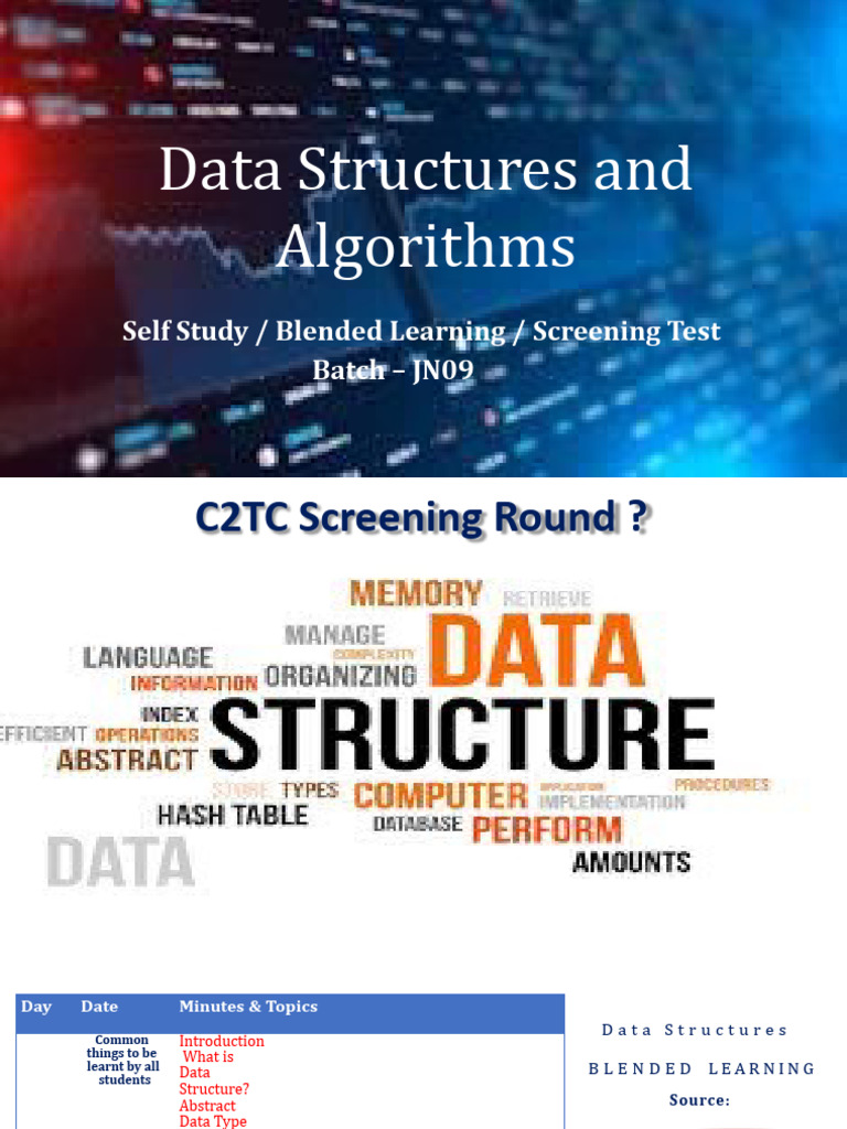 Data Structures Self-Study Guide | PDF | Algorithms And Data Structures | Algorithms