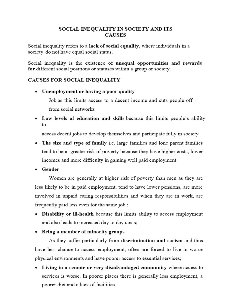 SOCIAL INEQUALITY AND ITS CAUSES-converted (1) - Converted - by ...