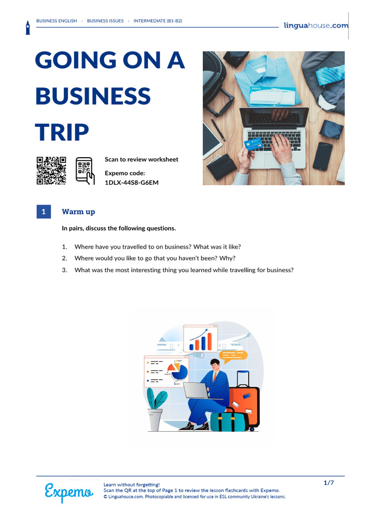 Going On A Business Trip British English Teacher | PDF | Vocabulary ...