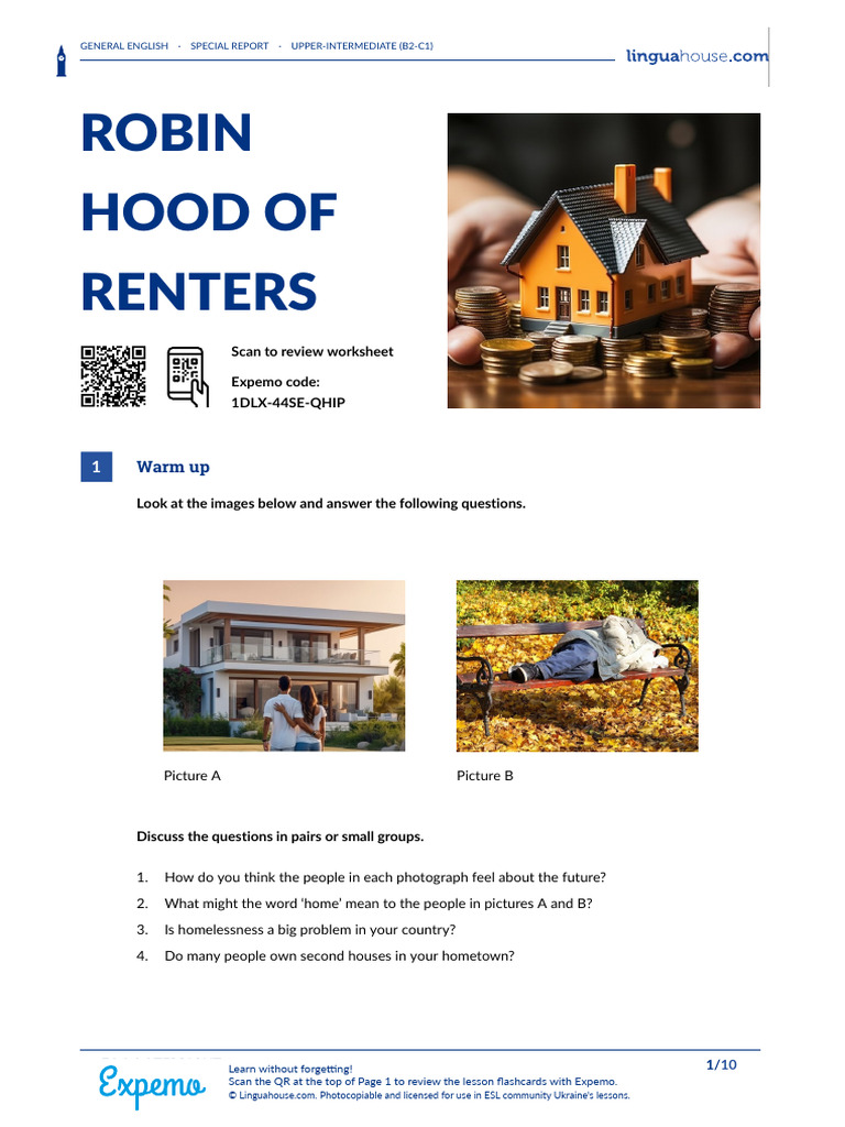 Robin Hood of Renters British English Student | PDF | Homelessness