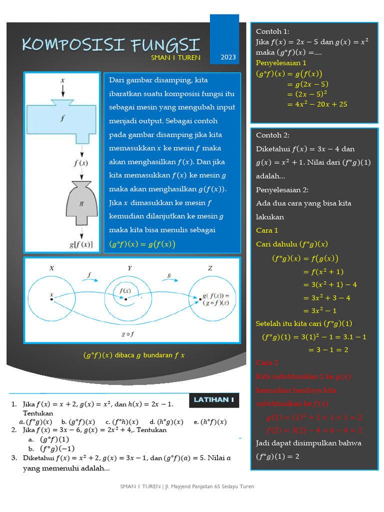Komposisi Fungsi Dan Invers Fungsi | PDF