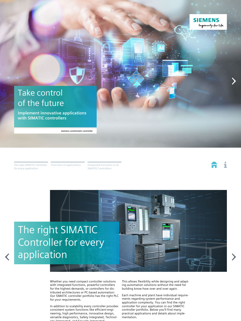 Simatic Controller Application Overview | PDF | Automation | Computer Security