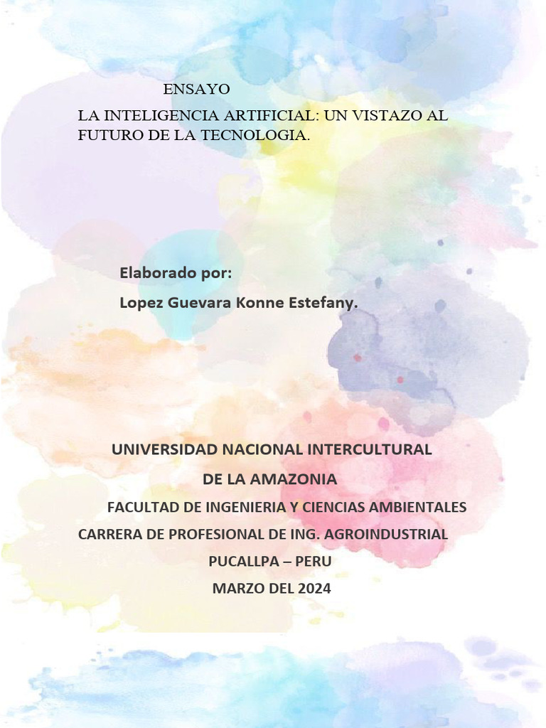 ensayo de metodologia | PDF | Inteligencia artificial | Inteligencia (IA) y semántica