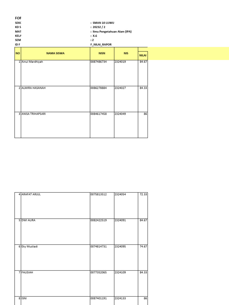 Nil - Rapor - 20232 - 401100000 - X.6 | PDF