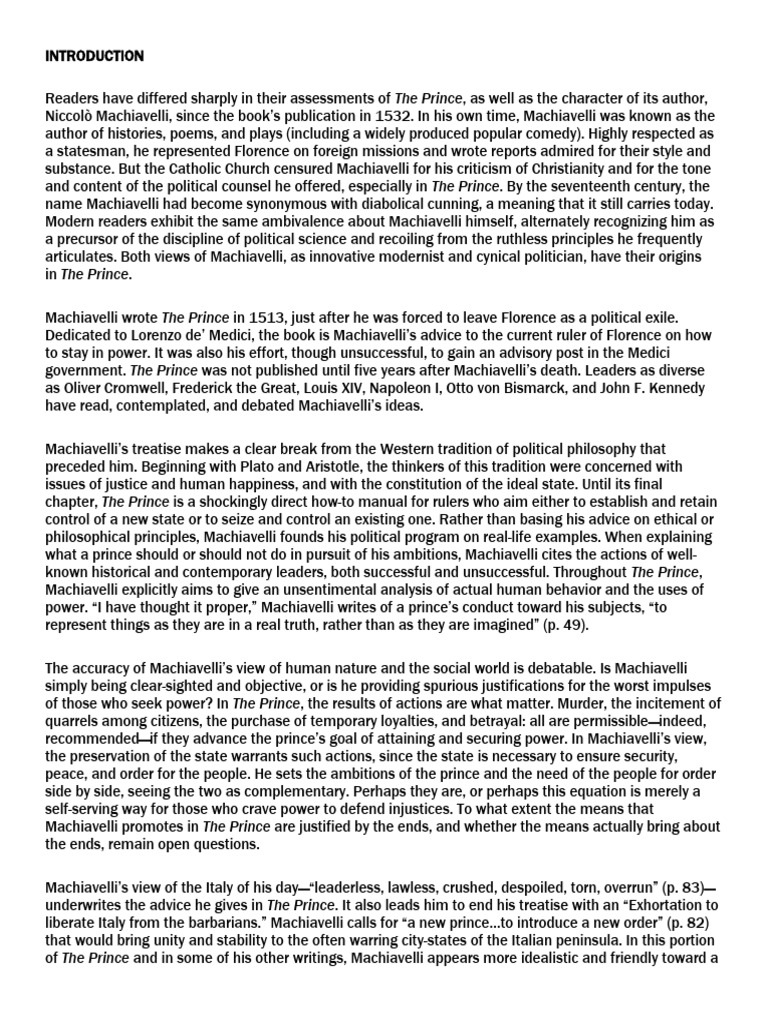The Prince | PDF | Niccolò Machiavelli | The Prince