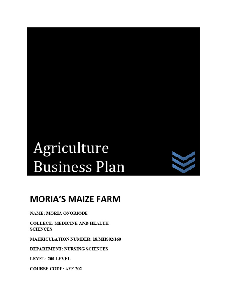 1588089062moria Onoriode, Afe 202 Assignment, 200LVL Nursin | PDF | Agriculture | Maize