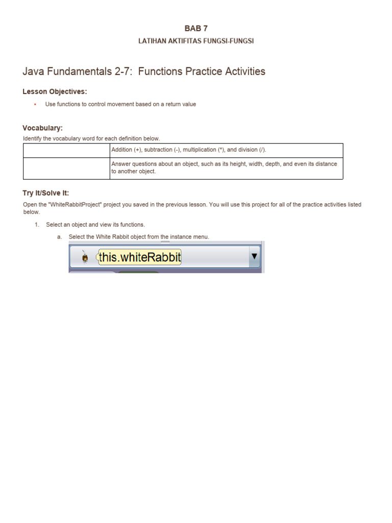 Laporan Alice - 2 - 7 - Practice | PDF | Rabbit