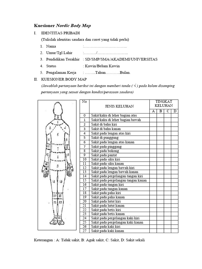 Foam Nordic Body Map | PDF