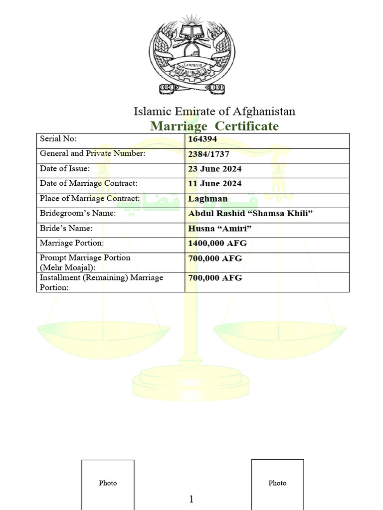 Abdul Rashid | PDF | Marriage | Afghanistan