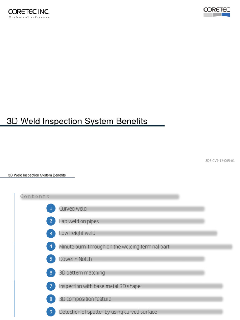 3d Weld Inspection System Benefits en 01 | PDF | Welding | Construction