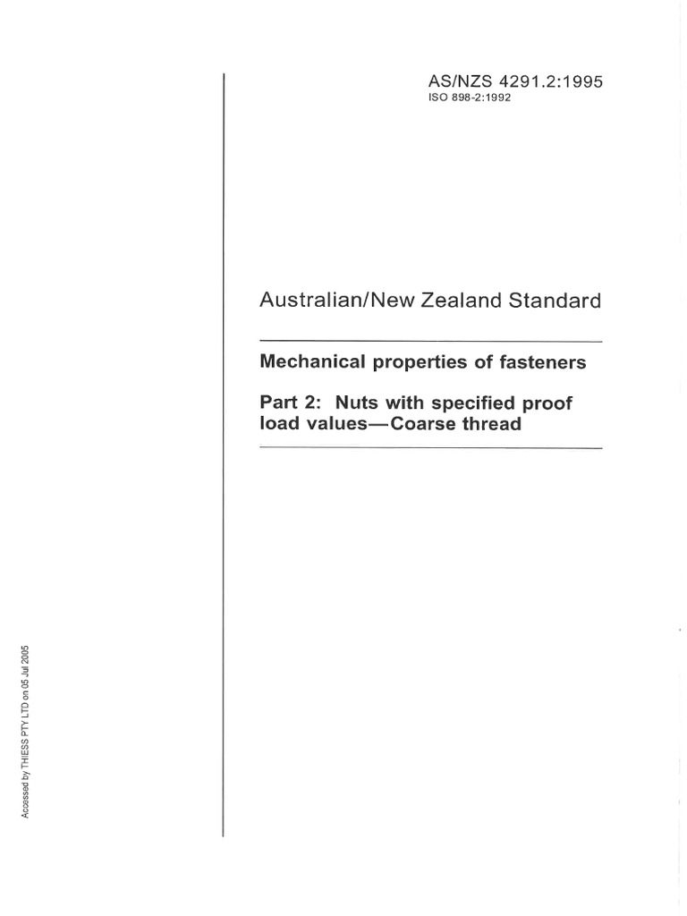 As 4291 2-1995 | PDF