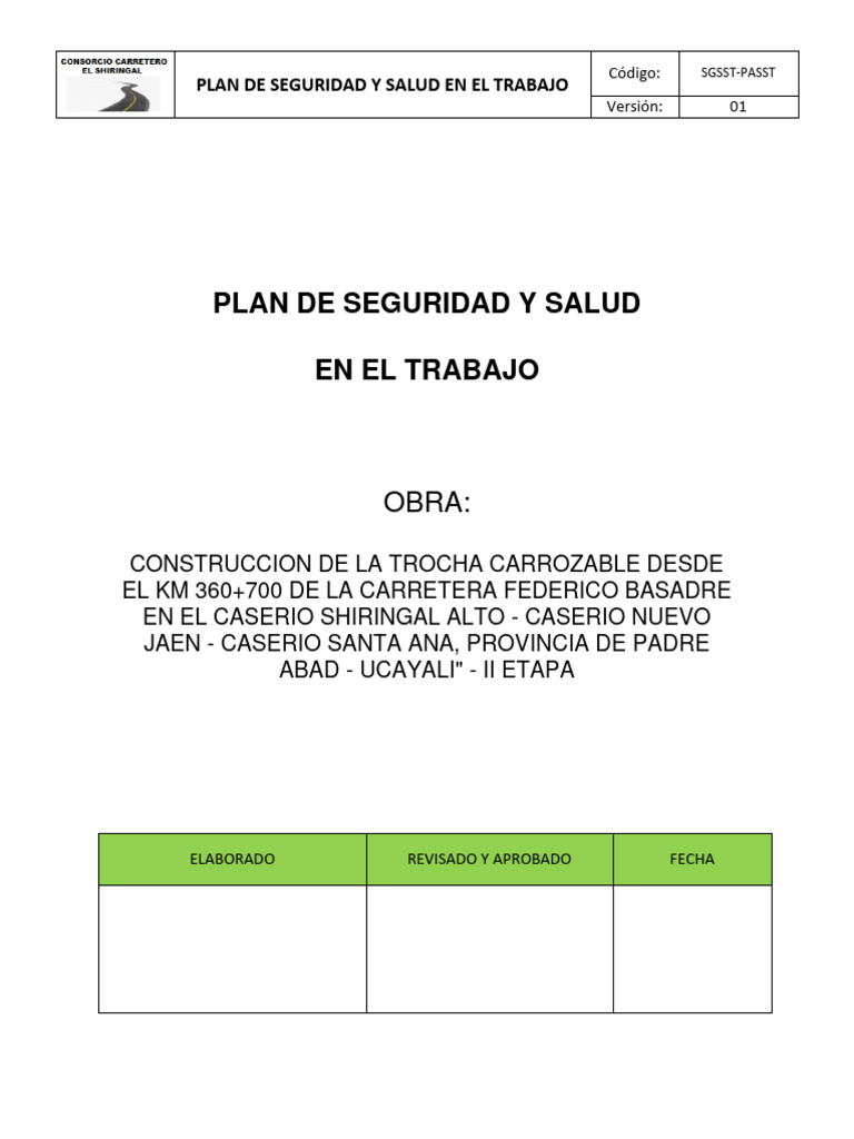Plan de SST | PDF | Seguridad y salud ocupacional | Valores