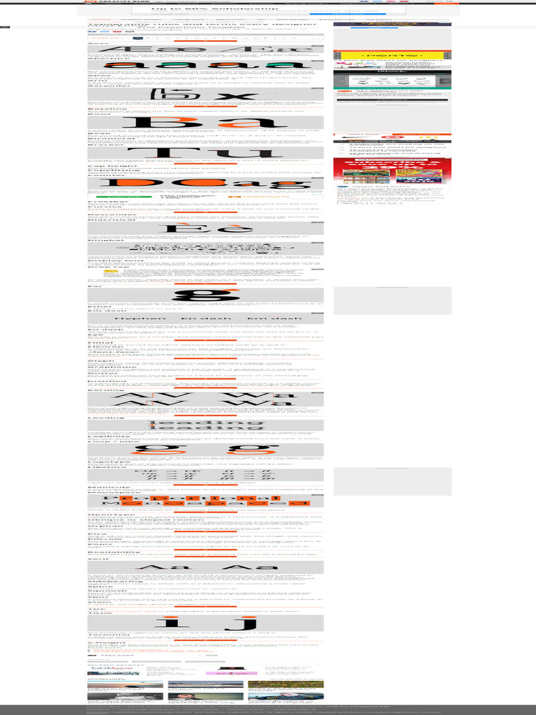 Typography Rules and Terms Every Designer Must Know - Glossary of Typo | PDF