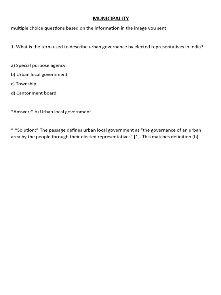 Municipality | PDF | Taxes | Local Government