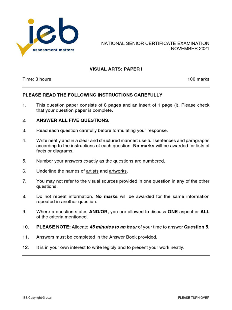 2021 IEB Art Final | PDF | Paintings | Works Of Art