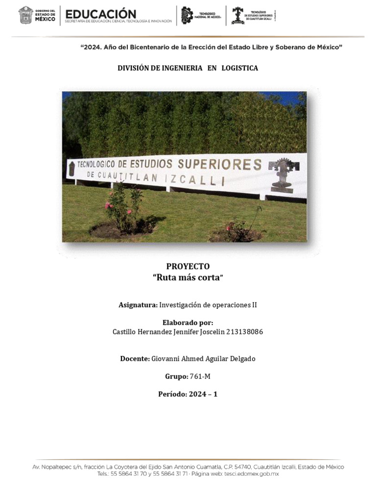 Algoritmos de Rutas Cortas en Grafos | PDF | Ciencias de la Computación ...