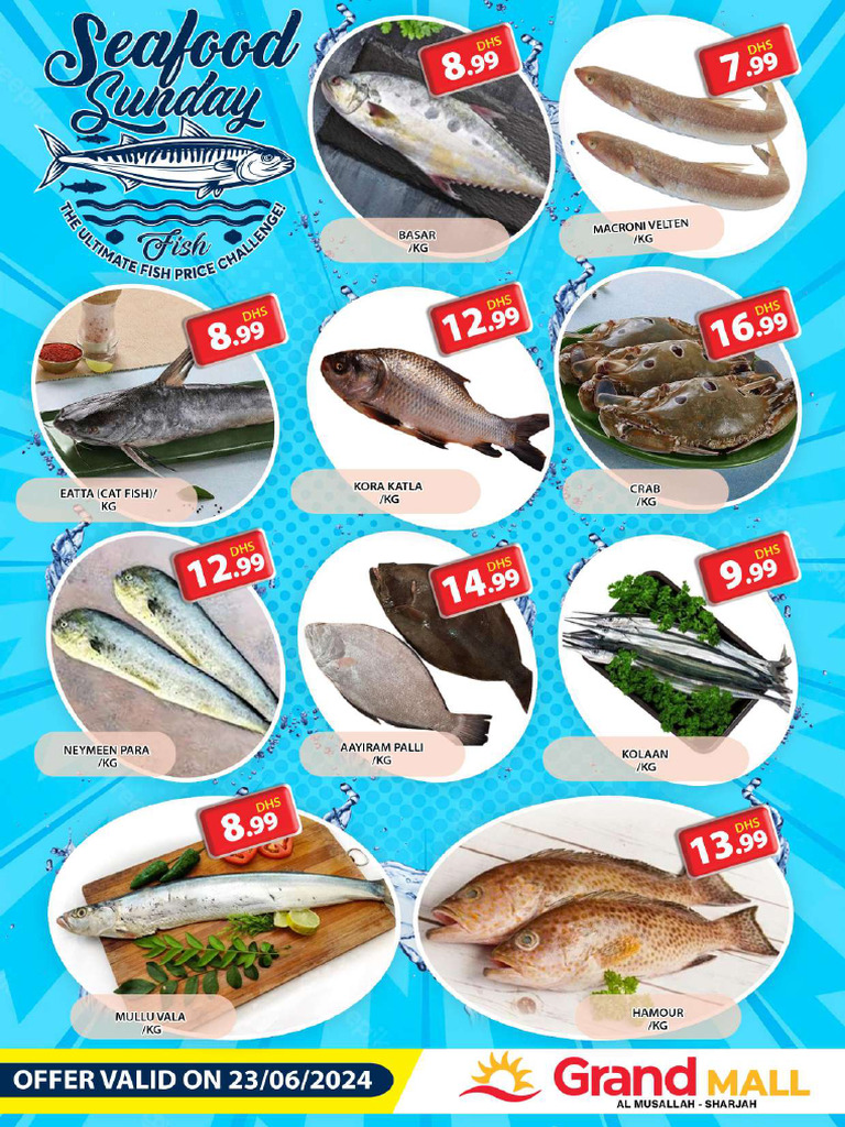 GMS Seafood Sunday 23 June | PDF