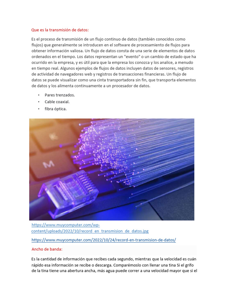Transmisión de Datos | PDF | Red de computadoras | Enrutador (Computación)