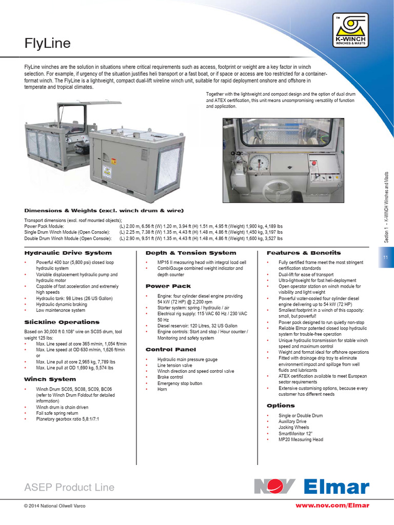 K-Winch Flyline | PDF | Diesel Engine | Engines
