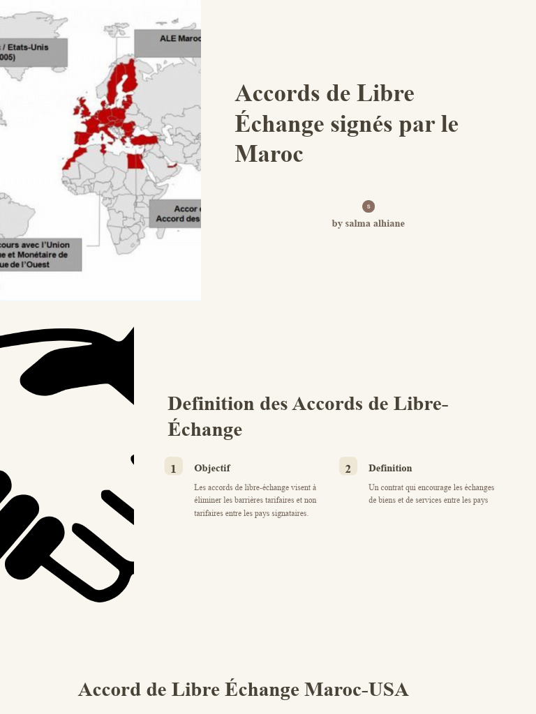 Accords de Libre-Échange du Maroc | PDF | Libre-échange | Maroc