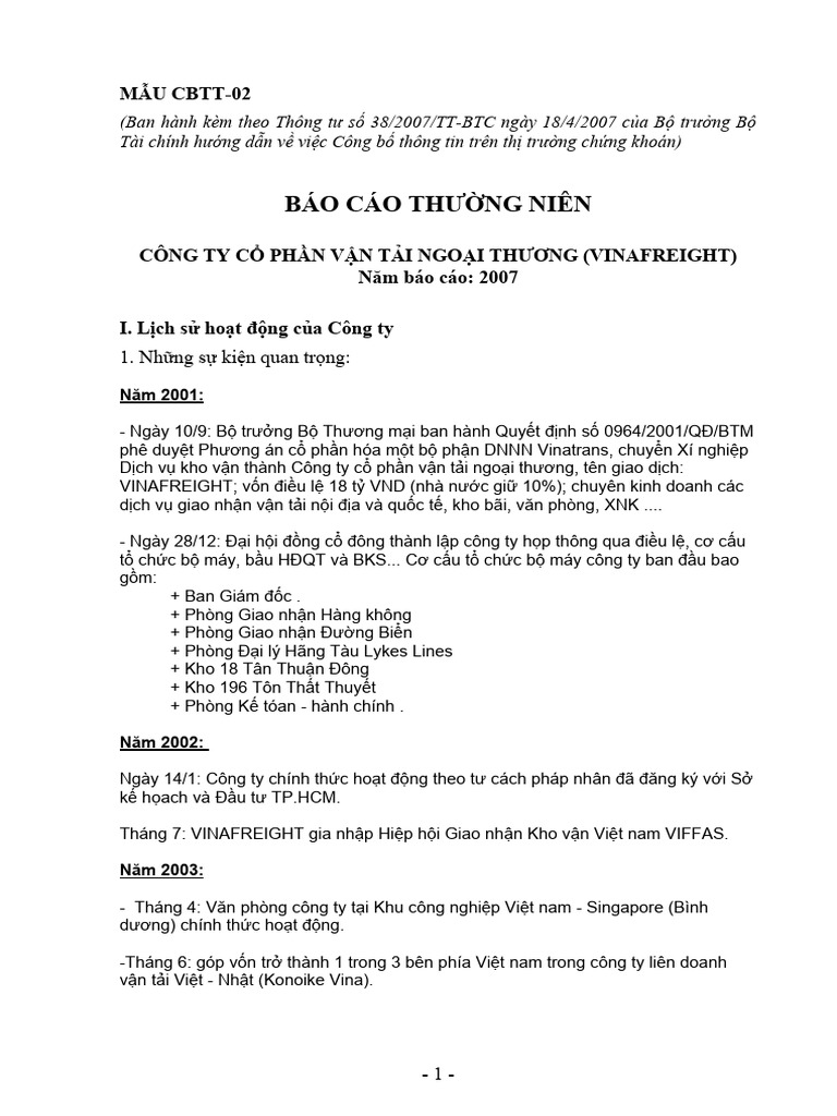 0778vinafreight BCTN 2007 | PDF