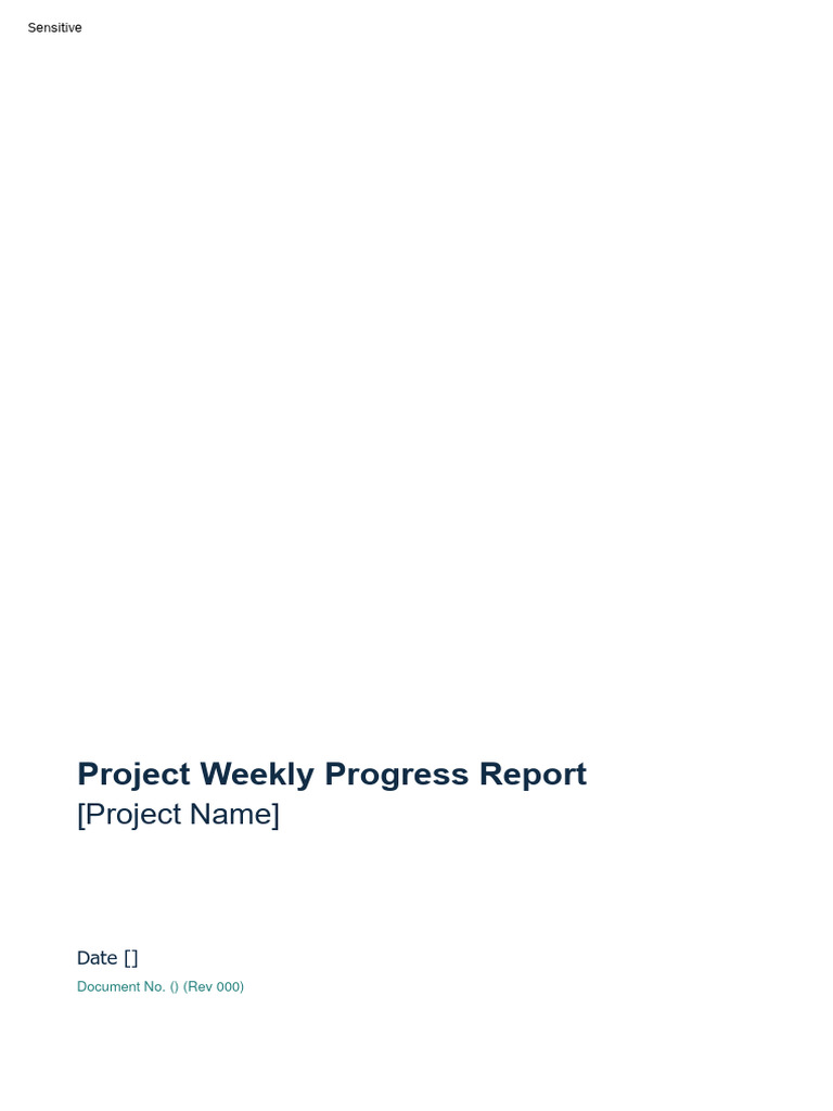 Weekly Progress Report Template | PDF
