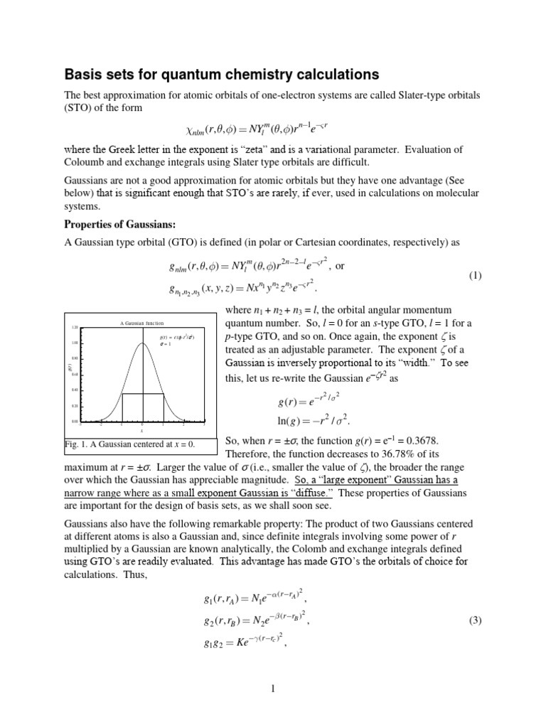 basis_set_conv1 | PDF | Atomic Orbital | Quantum Mechanics