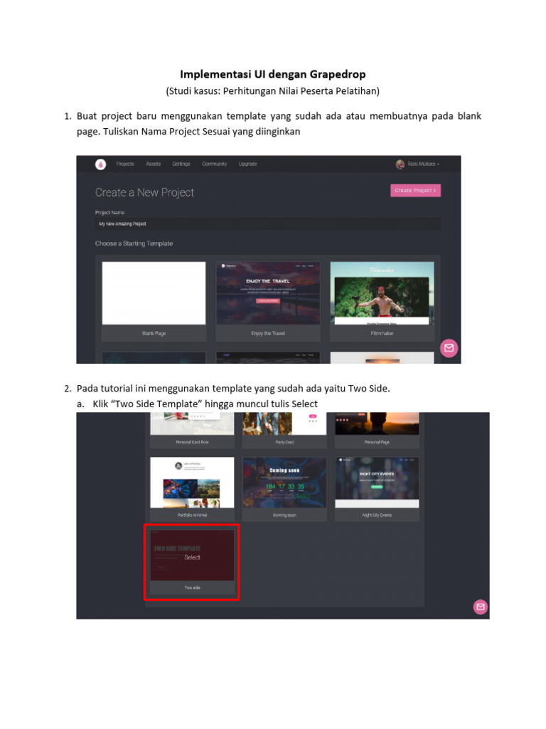 EK 2 Tutorial - Implementasi UI Dengan Grapedrop | PDF