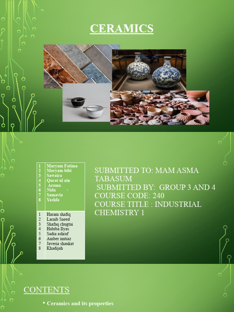 CERAMICS | PDF | Superconductivity | Ceramics