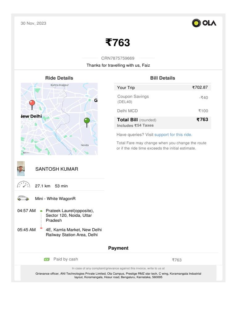 Sec-120 To New Delhi | PDF | Invoice | Payments